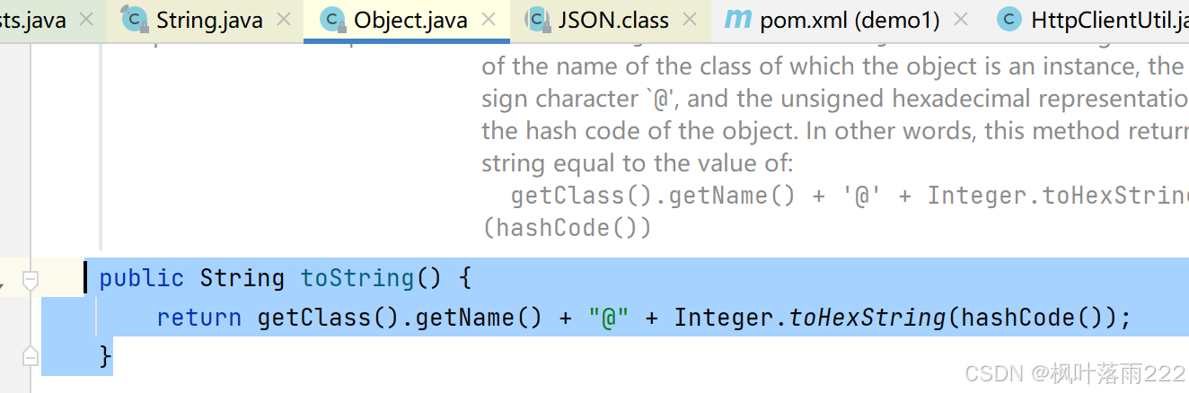 toString()、String.valueOf（）以及toJSONString（）的区别及用法_tostring和tojsonstring-CSDN博客