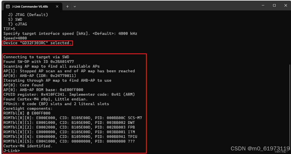 JLINK下载失败的几种原因_no cortex-m sw device found-CSDN博客