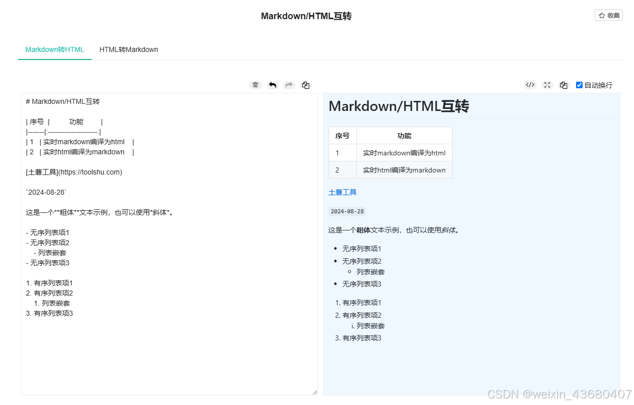在线Markdown/HTML互转工具_markdown在线转换-CSDN博客