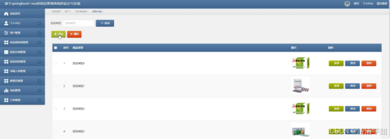 计算机毕业设计springboot基于vue的药店管理系统的设计与实现 基于spring Boot与vue的医药零售管理系统开发实践 基于spring Boot与vue的药房信息化管理平台