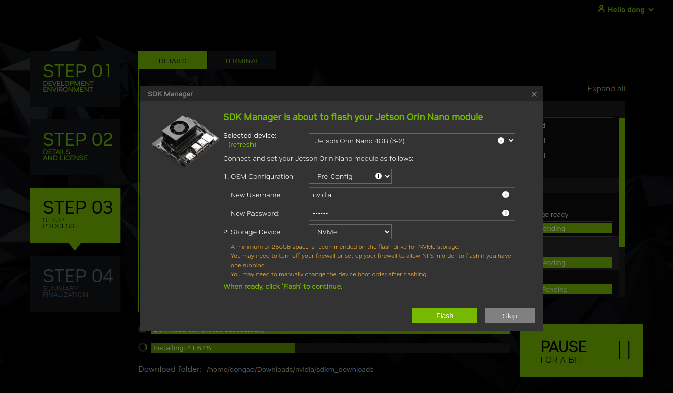 Jetson Orin Nano - sdk manager刷机_nvidia sdk manager 刷系统-CSDN博客