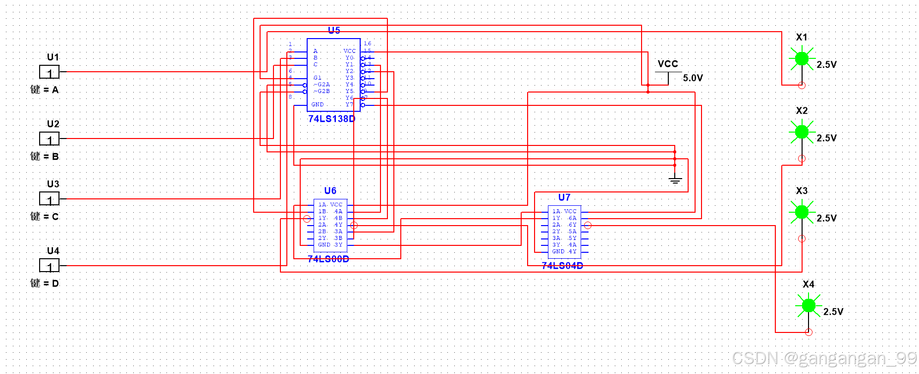scau数电 2421-8421转换-CSDN博客