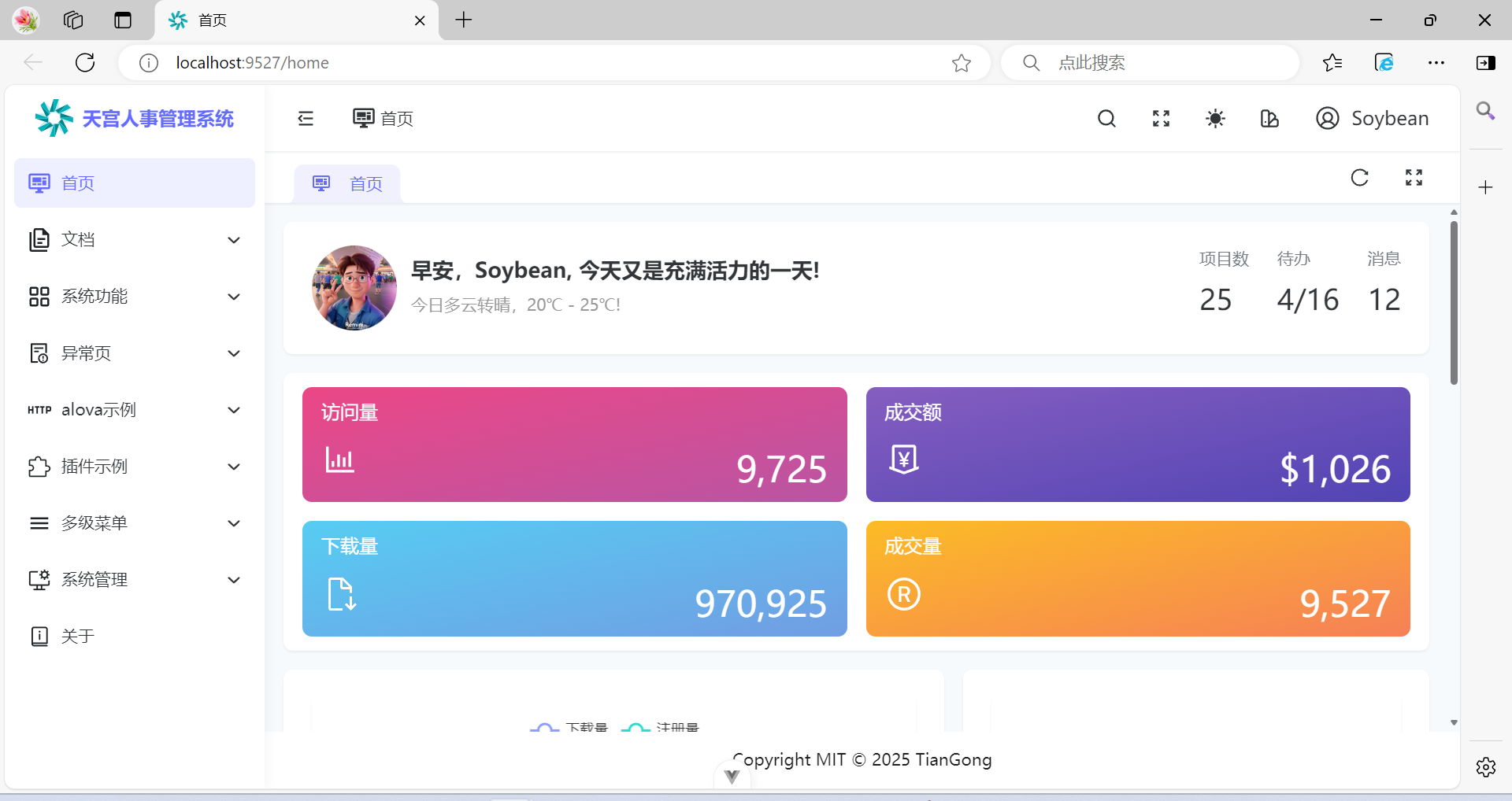 Soybean-admin使用教程（三）首页修改_soybean主题保存-CSDN博客