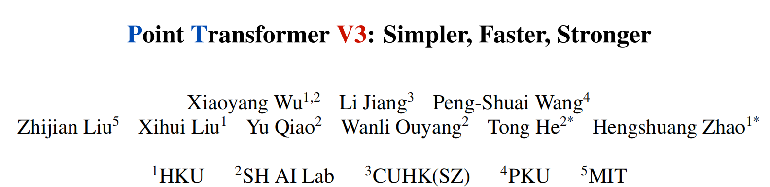 Point Transformer V3: Simpler, Faster, Stronger-CSDN博客