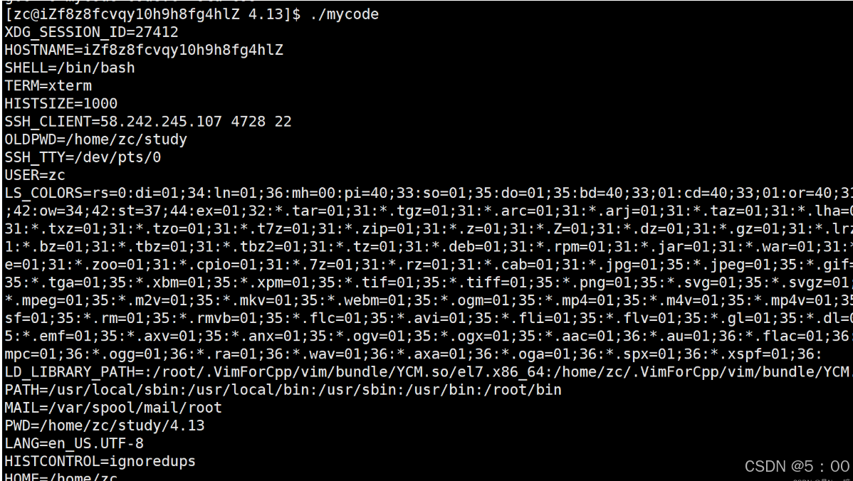 Linux：进程概念（四.main函数的参数、环境变量及其相关操作）_linux main-CSDN博客