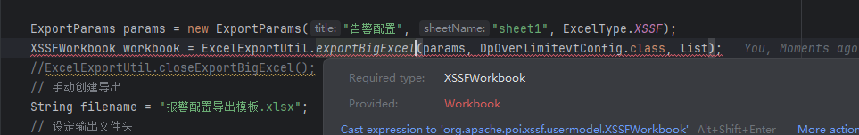 【easyPoi 3.2】exportBigExcel导出错误 java.io.IOException: Stream closed_excelwriter.write(data ...