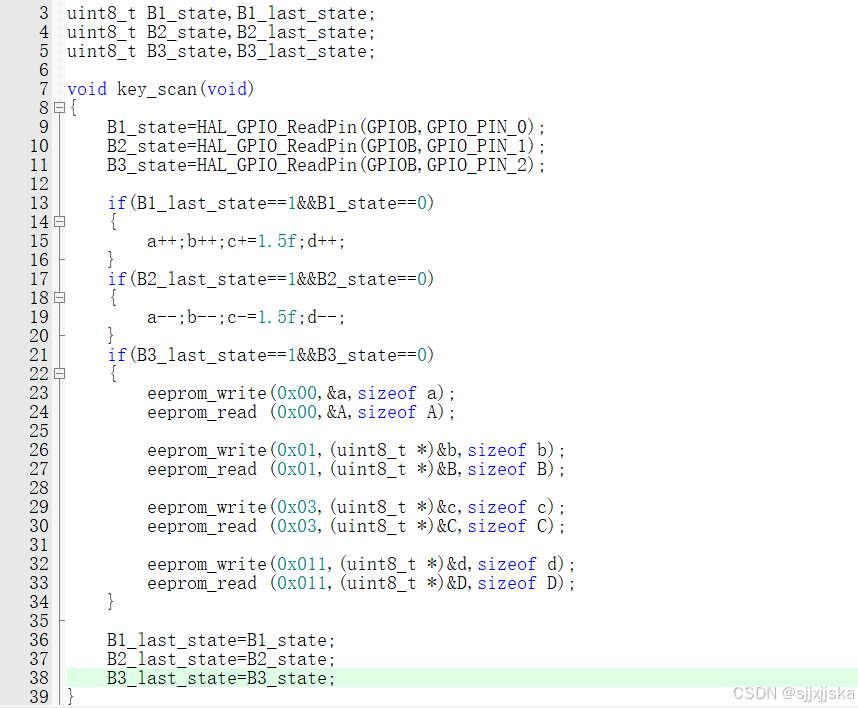 EEPROM多数据类型读写 (uint8_t,uint16_t，float,char通用)_eeprom读写float-CSDN博客
