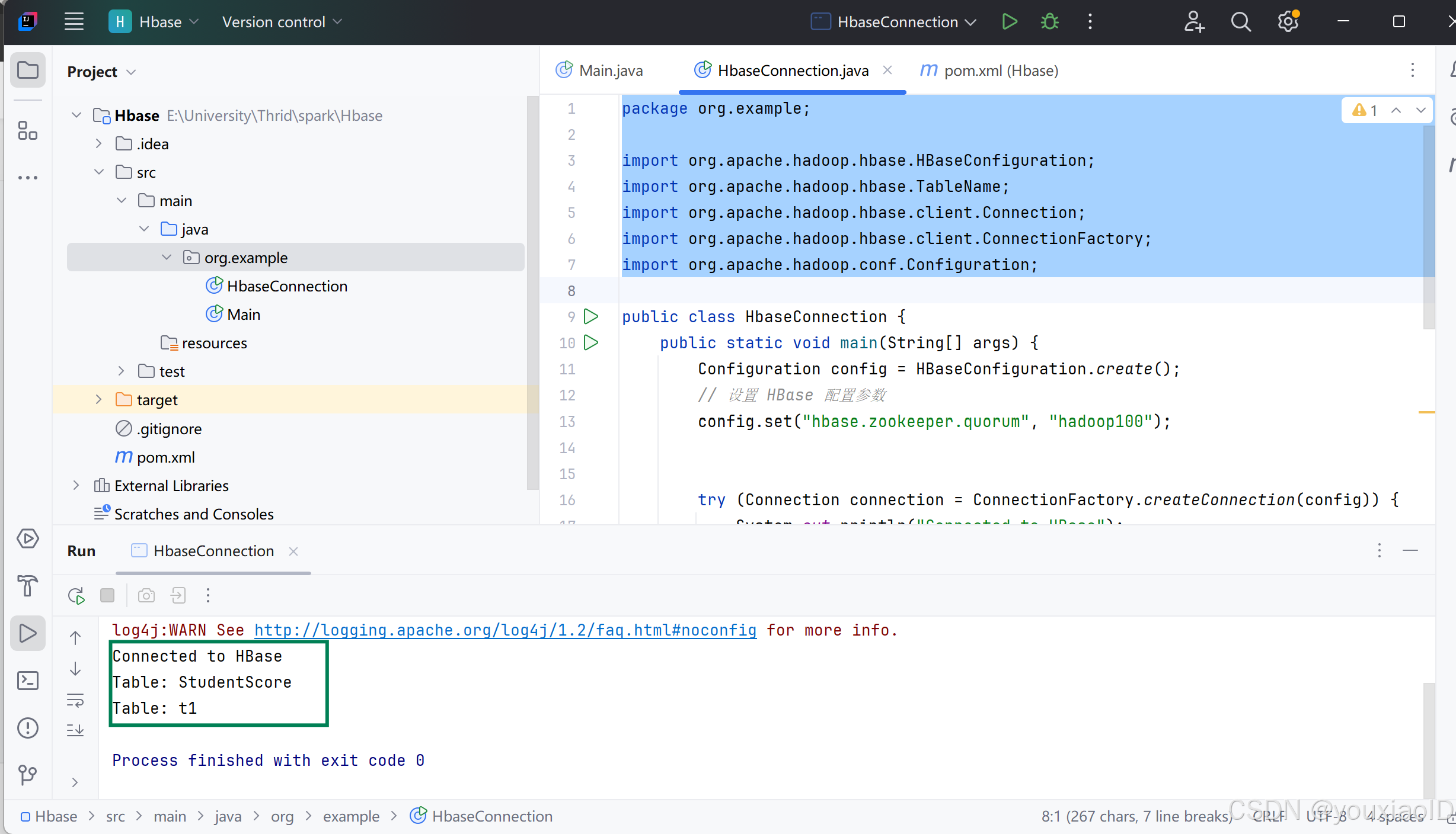 IDEA连接hbase新手教程_idea 连接hbase-CSDN博客