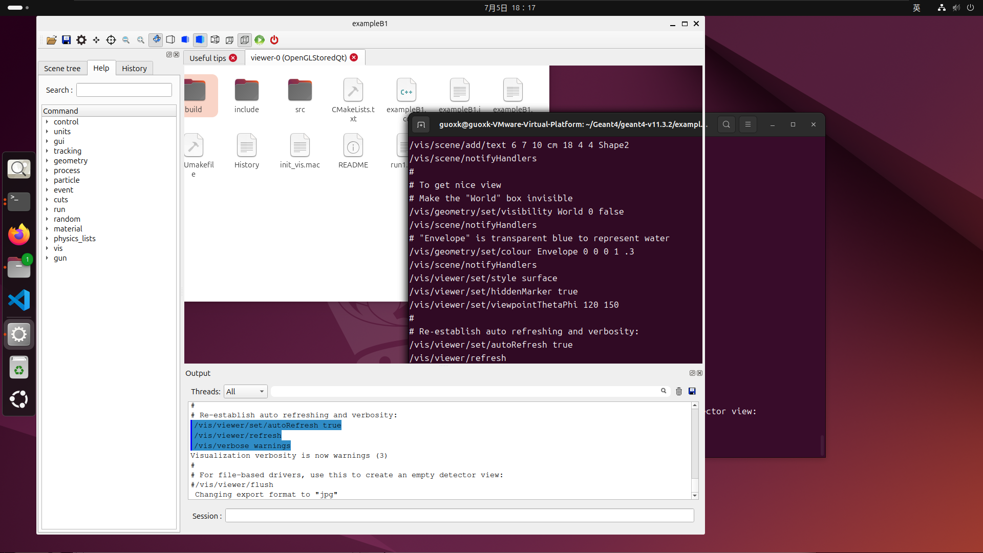 关于Ubuntu上Geant4安装＆可视化窗口不能显示的问题_geant4可视化不出图像-CSDN博客