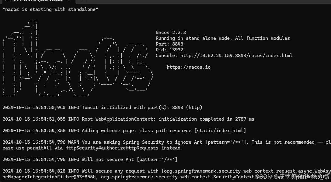 Nacos_nacos 重启-CSDN博客