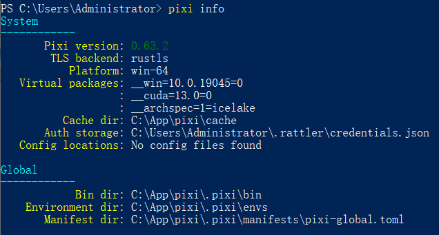 使用pixi来管理python环境（Windows）_pixi python 安装-CSDN博客