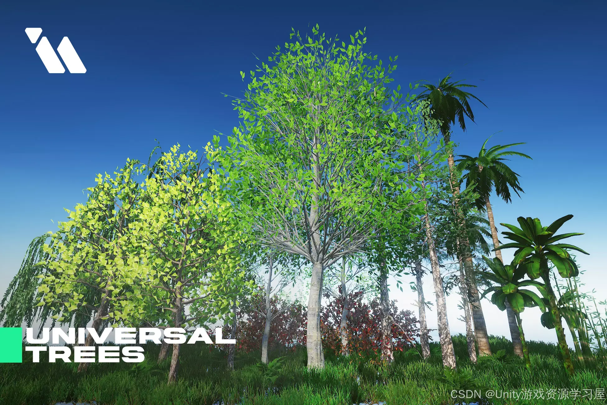 【Unity 树木模型插件】Realistic Trees Ultimate Pack 真实感极强的树木模型，包含一系列精细制作的树木模型、纹理和材质，为游戏场景中的自然环境增添逼真的的树木 ...