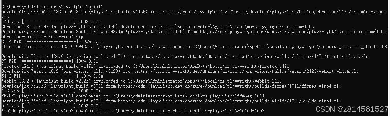Playwright 安装（win10 + Python3.13.2+pip）_playwright安装-CSDN博客