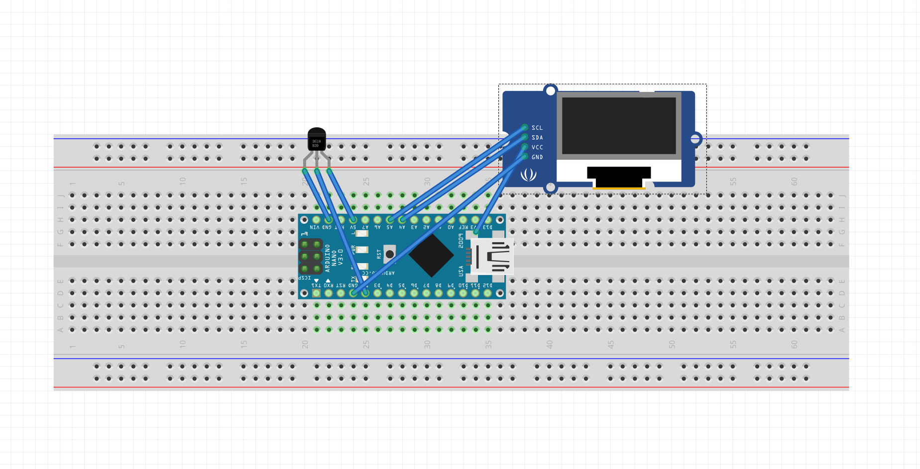 基于 Arduino Nano + DS18B20 + OLED 的数字温度计项目-CSDN博客