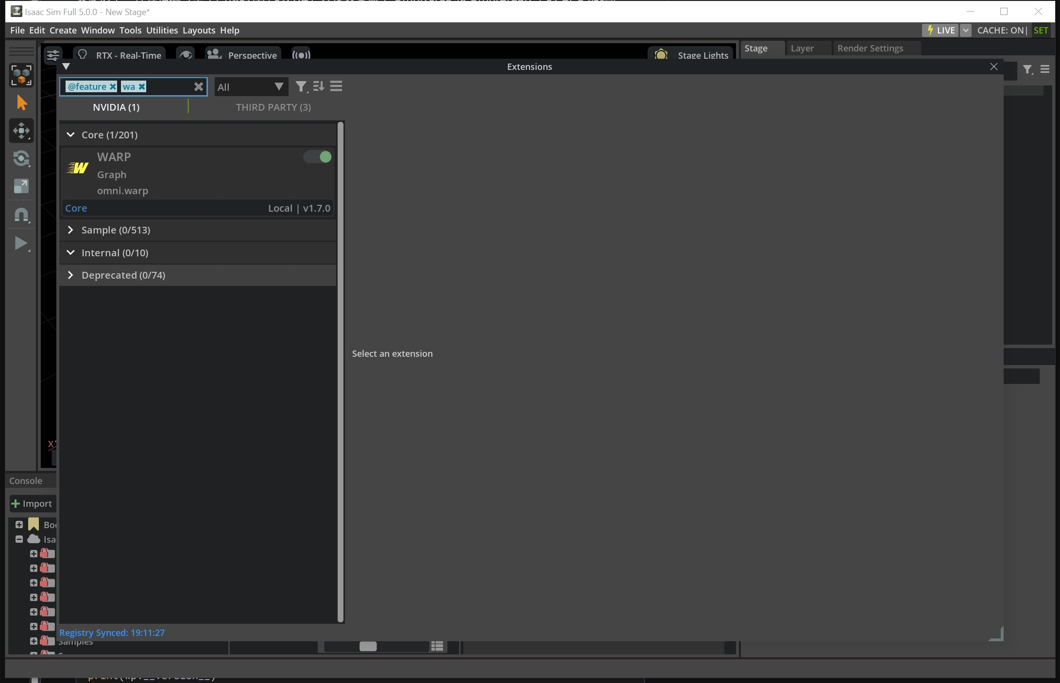 ISAAC Sim 5.0 2. Warp特性测试_isaac sim warp-CSDN博客