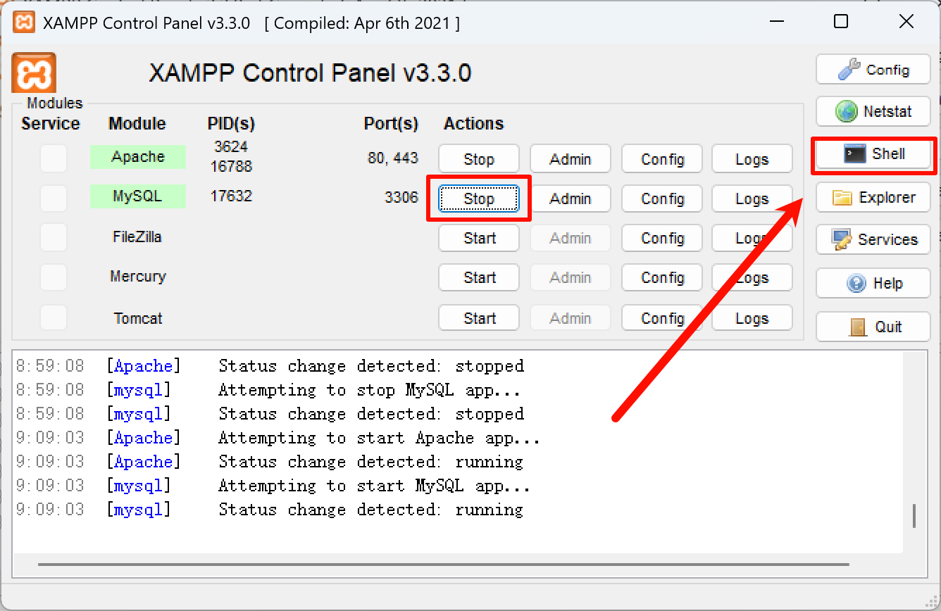 XAMPP 数据库安装与导入指南_xampp数据库使用教程-CSDN博客