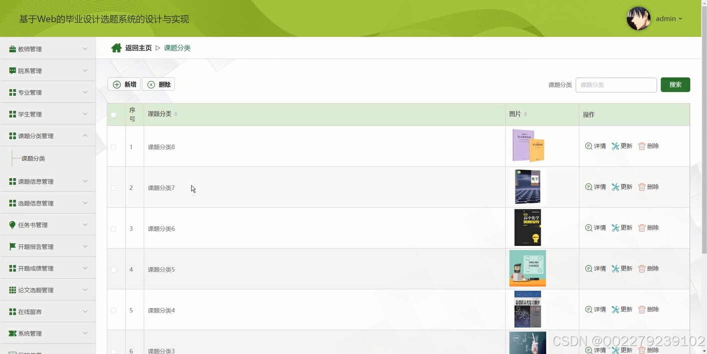 076基于java ssm springboot毕业设计选题系统开题报告任务书（源码+文档+运行视频+讲解视频）-CSDN博客