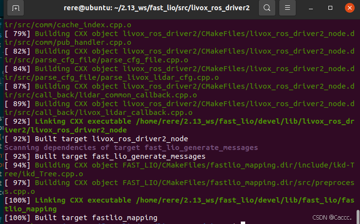 fast_lio 构建记录 (mid360雷达)_fastlio mid360-CSDN博客
