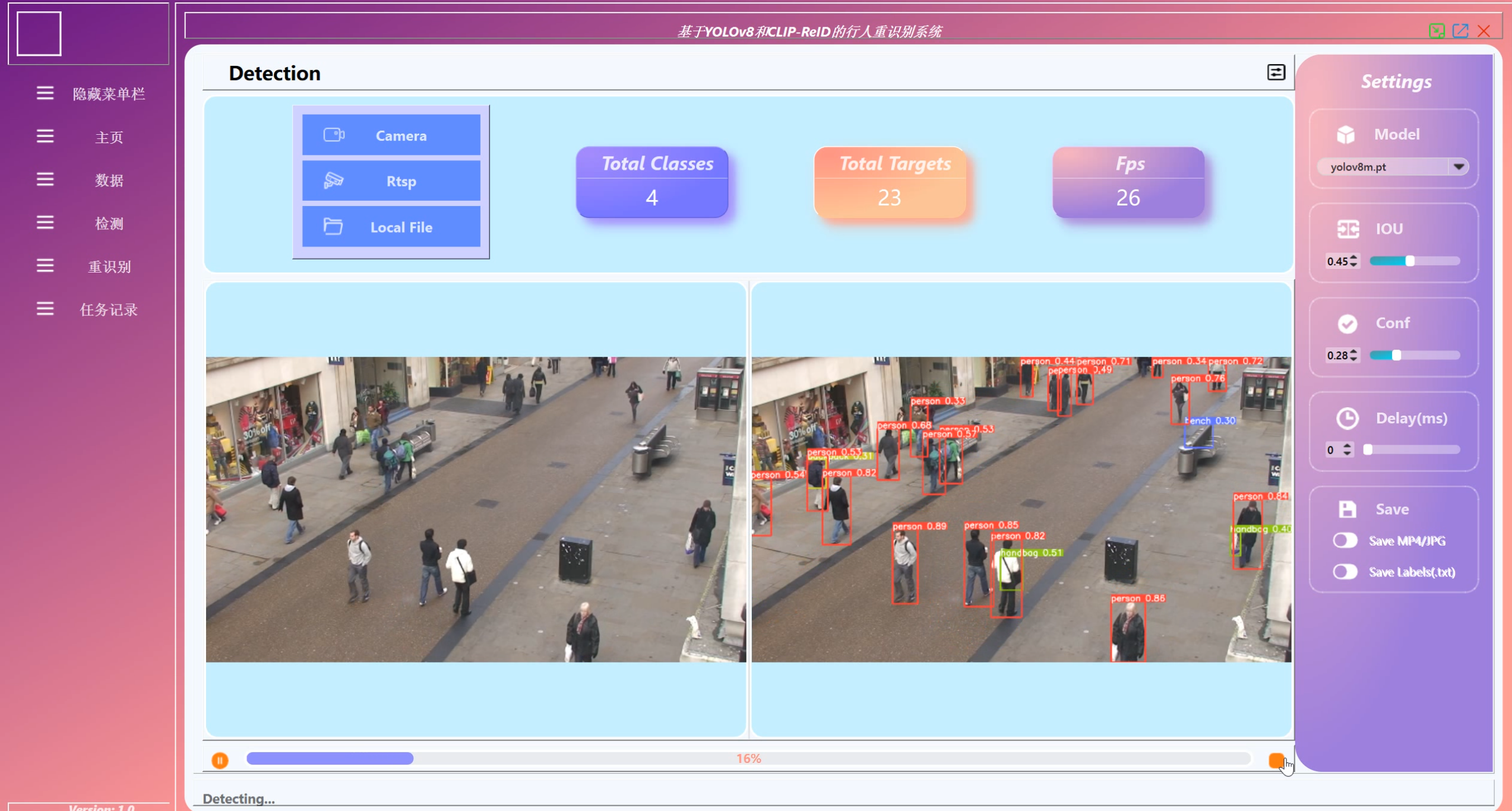 QT界面-跨模态行人重识别代码、行人检测数据集、跨镜头行人重识别-CLIP-ReID+Mysql+YOLO(原创项目)-CSDN博客