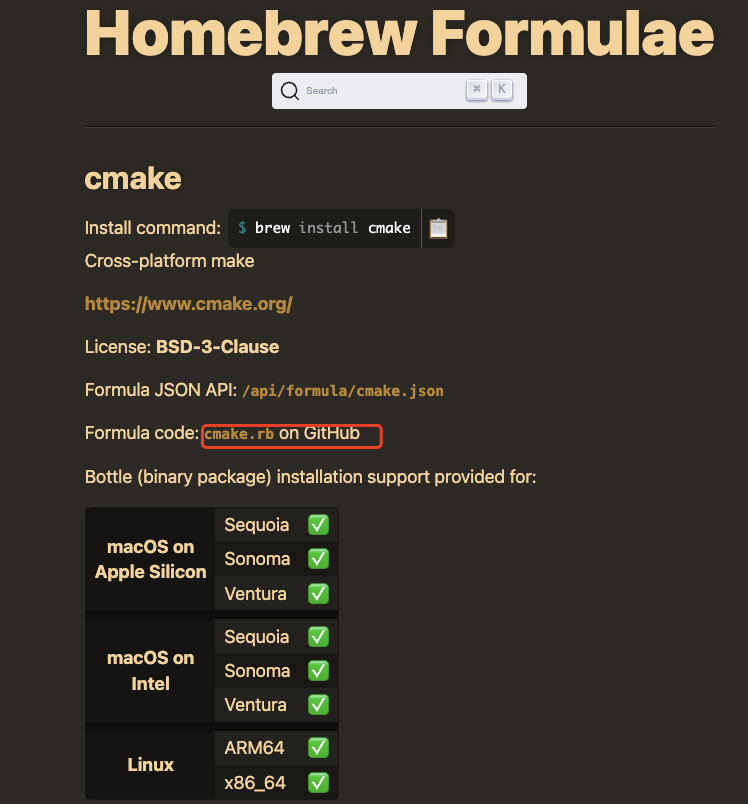 mac brew安装指定cmake历史版本解决Python安装 onnxsim报错Compatibility with CMake ＜ 3.10 will be removed_brew 安装 ...