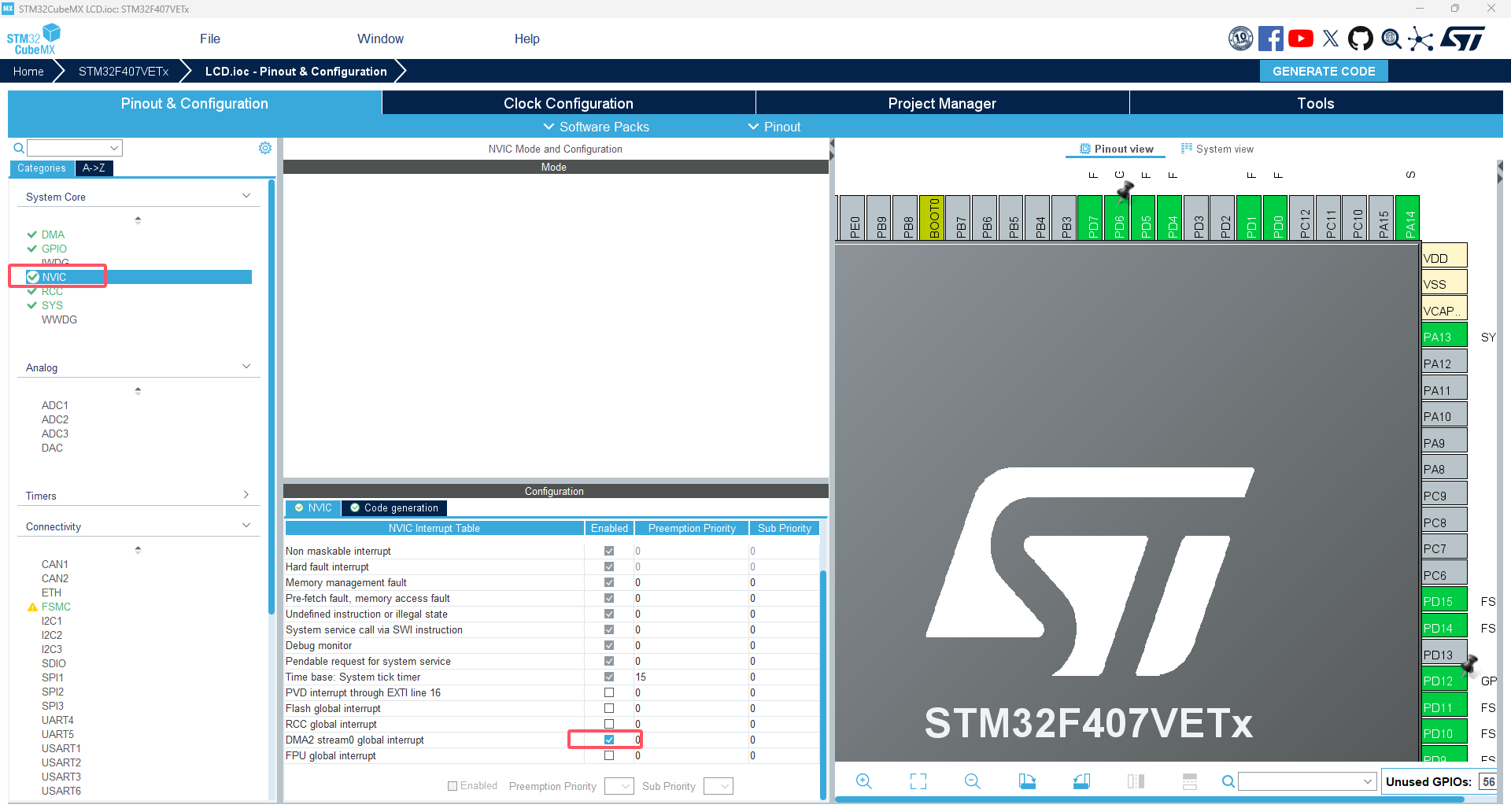 64帧！STM32F407VET6 FSMC刷新9341屏幕（Arm2D）_stm32f407vet6使用cubemx配置fsmc驱动屏幕可以使用dma-CSDN博客