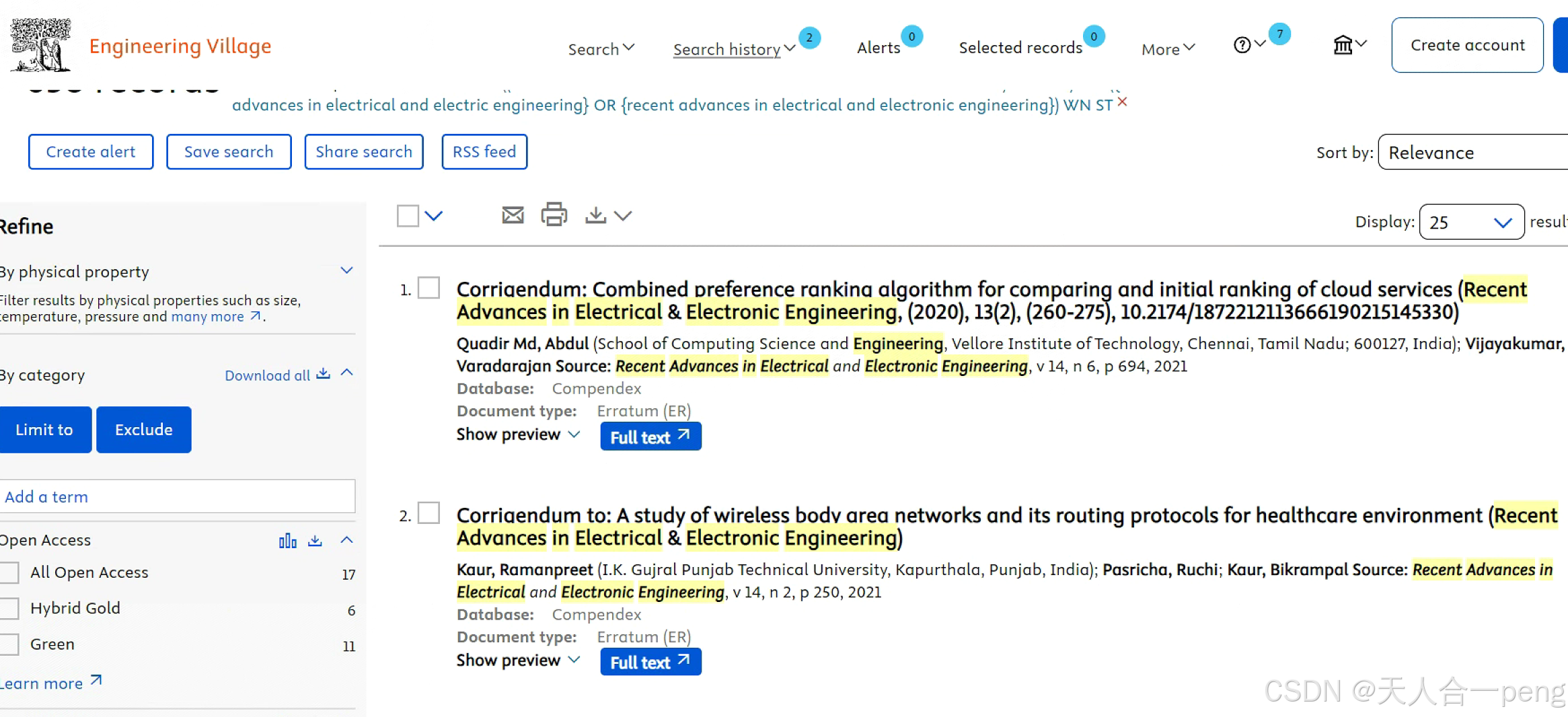 EI 工程索引 Engineering Village期刊_recent advances in electrical & electronic enginee-CSDN博客