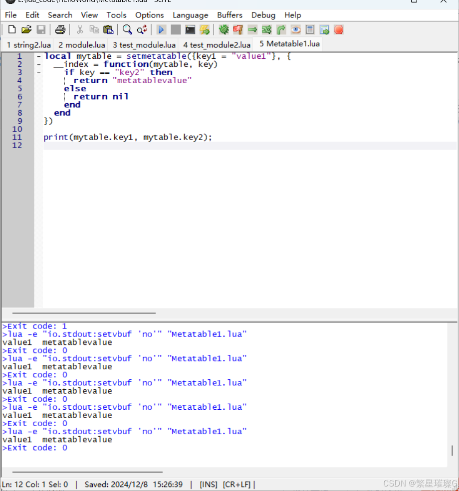 Lua语言入门 - Lua 元表(Metatable) （一）_lua getmetatable-CSDN博客