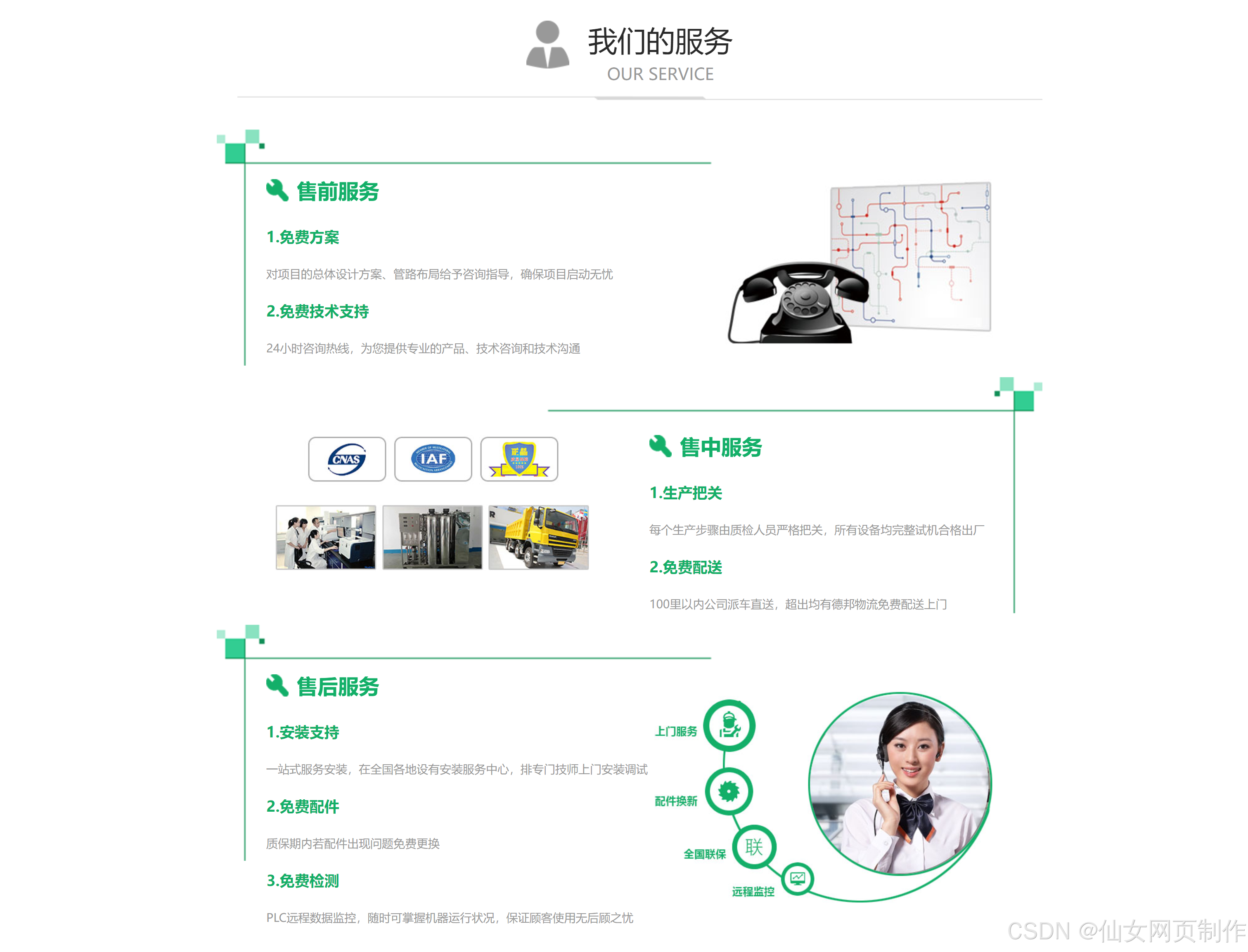 44. 大学生HTML期末大作业 ―【绿色的饮水设备公司瀑布流网页】 Web前端网页制作 html+css+js-CSDN博客