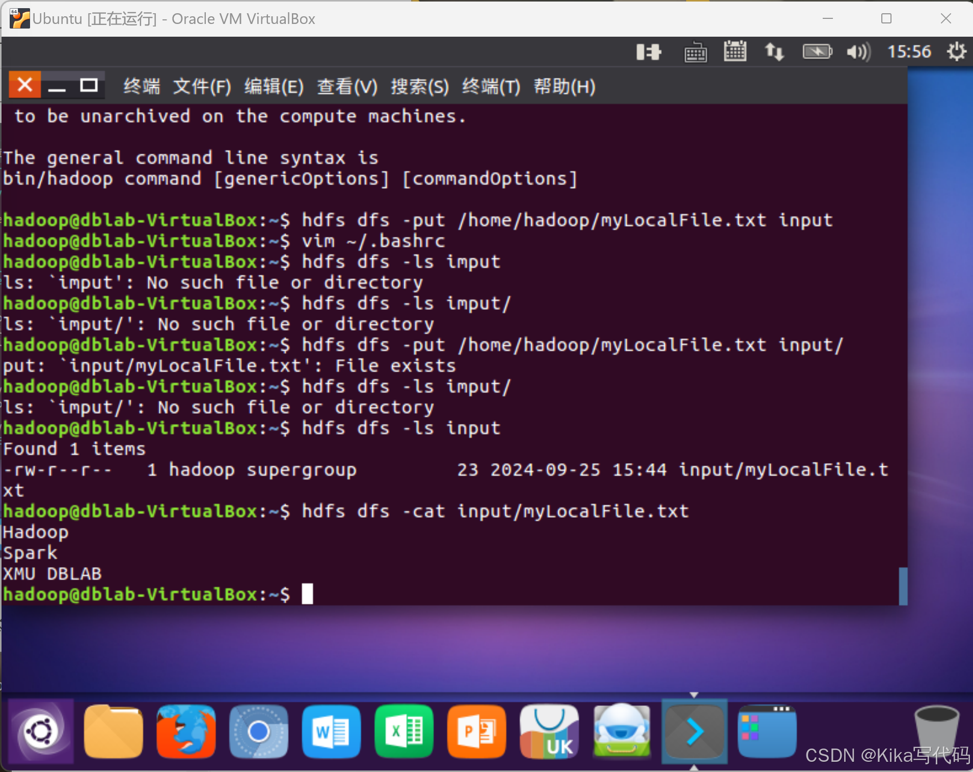 【hadoop】【hdfs】【大数据技术基础】作业一 Hdfs操作常用shell命令怎么用hdfs Dfs Ll Csdn博客 