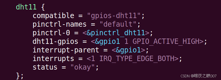 Linux驱动开发之温湿度传感器（DHT11）_cht8310-CSDN博客