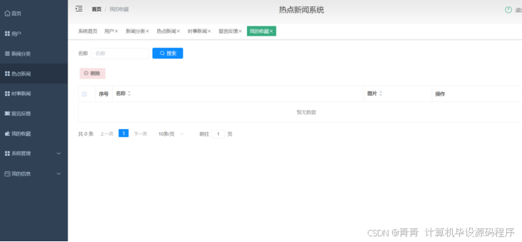 计算机毕业设计springboot热点新闻系统 基于spring Boot的实时新闻推送平台设计与实现 Spring Boot框架下的新闻热点管理系统开发实时新闻热点系统与实现 Csdn博客