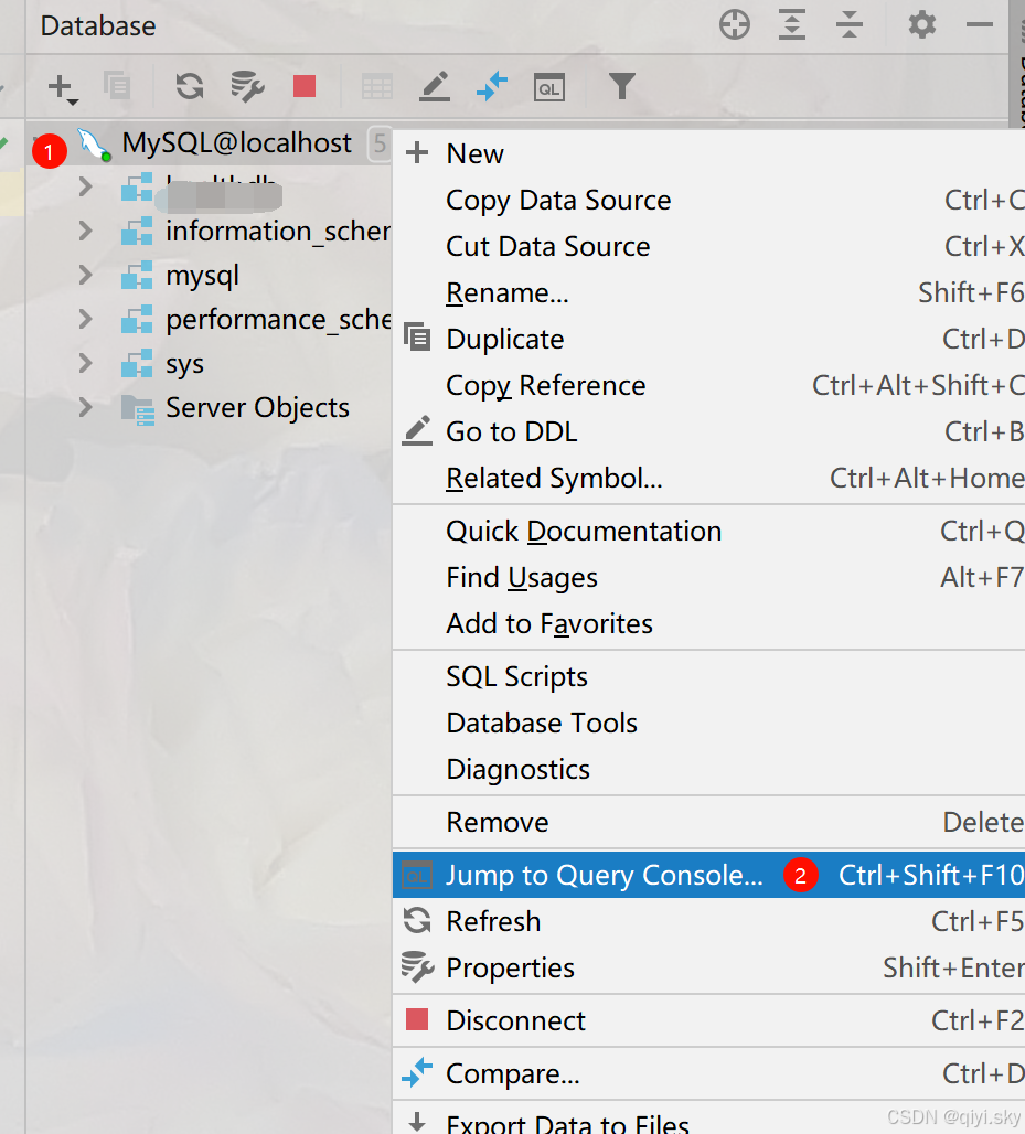 JavaWeb——MySQL-DDL（2/6）-图形化工具（使用图形化工具的原因、DataGrip 工具介绍、在 IDEA 中使用）_datagrip ddl data source ...