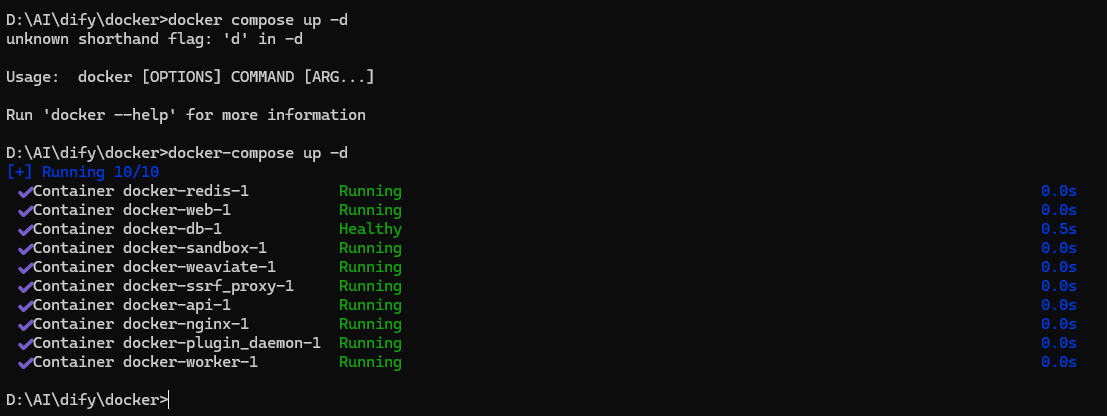 AI本地部署之——Windows本地部署Dify_dify私有化部署后需要调整的.env配置-CSDN博客