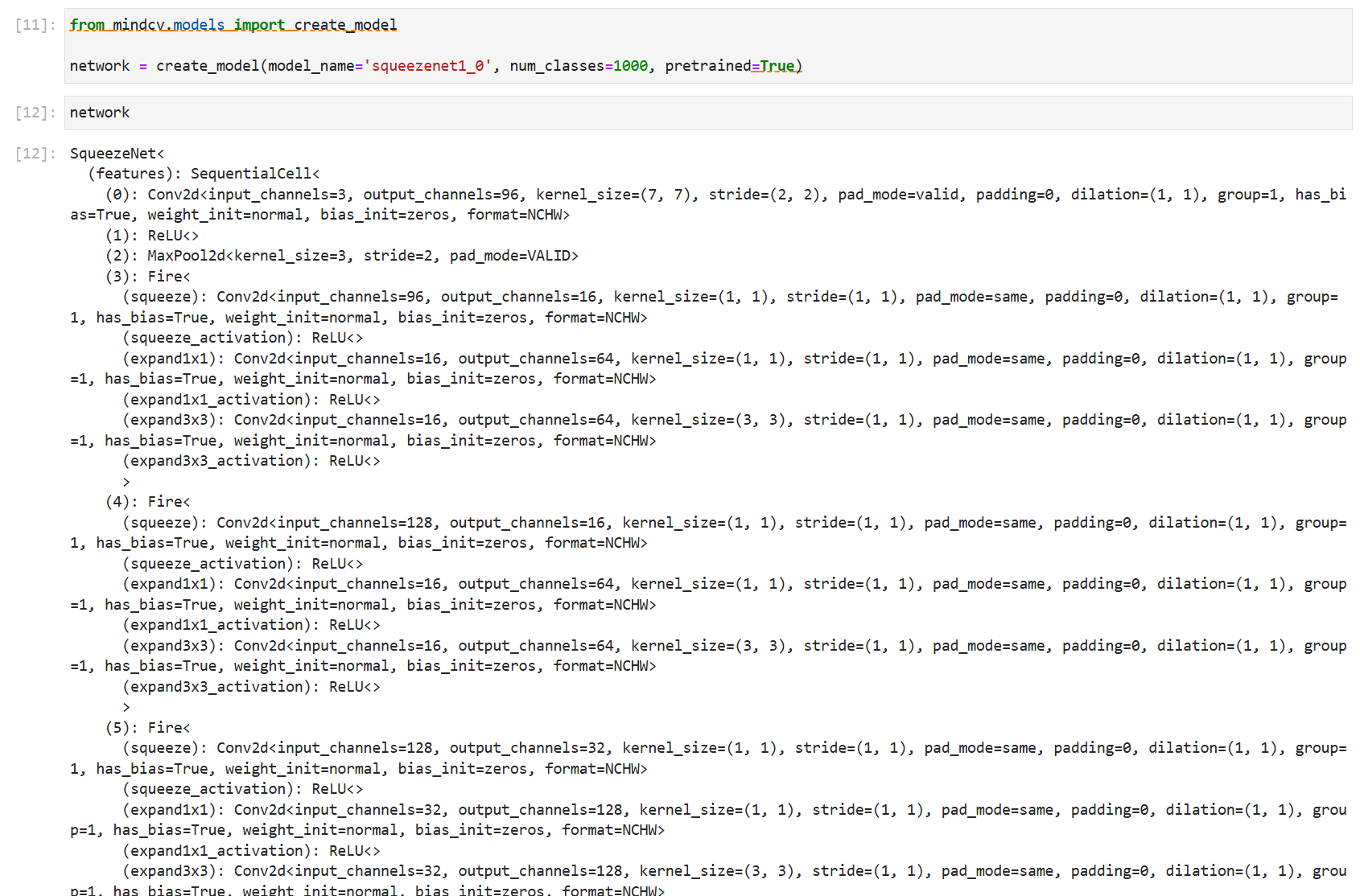 MindSpore社区活动：复现小型CNN模型之SqueezeNet网络——体验贴_squeezenet损失函数-CSDN博客