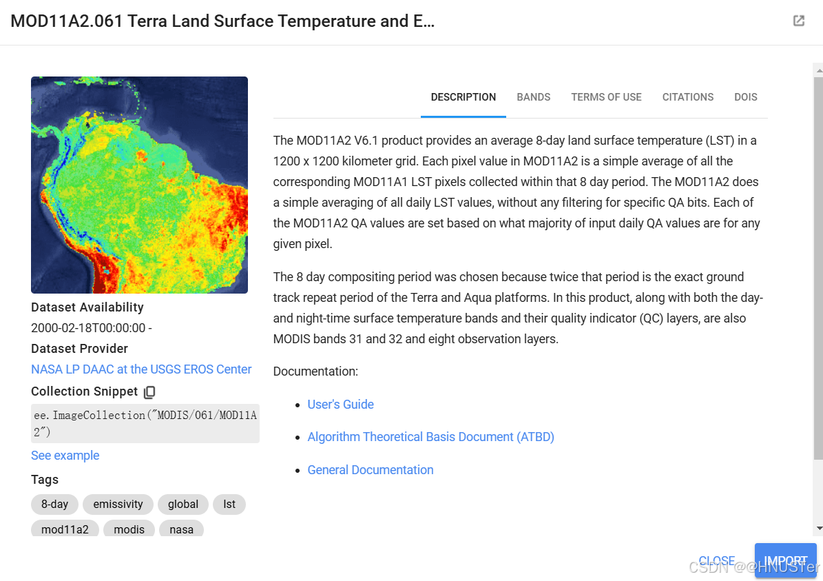 基于 GEE MODIS 数据产品下载气温数据_modis气温数据-CSDN博客