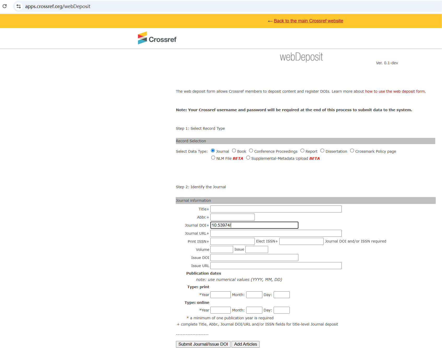 ojs3.4.0-8期刊设置-DOI配置_crossref分配的doi-CSDN博客