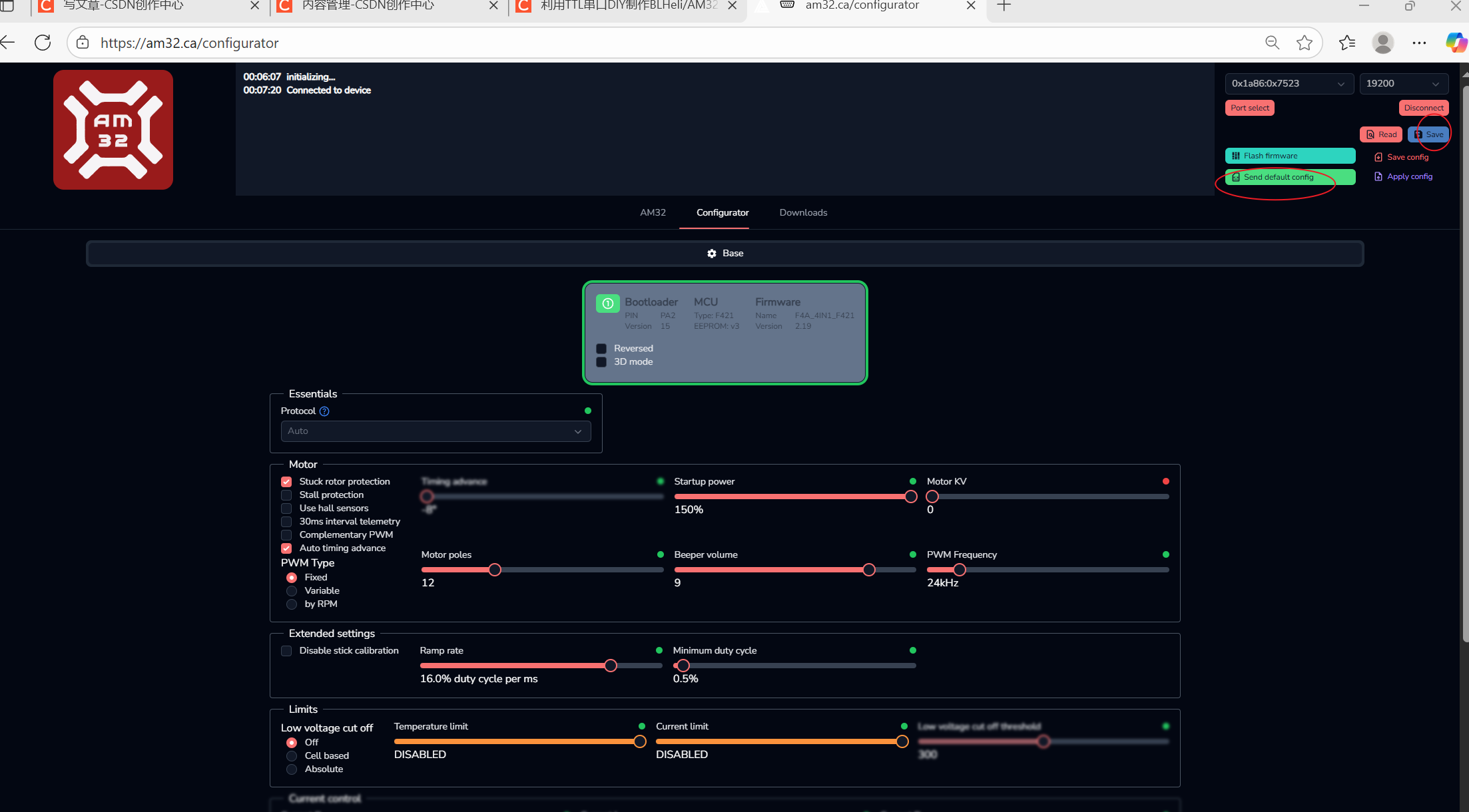 AM32电调学习-固件烧写、配置和调试-CSDN博客