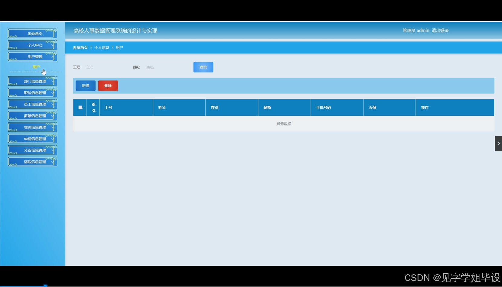 Pythonflask计算机毕业设计高校人事数据管理系统的设计与实现（程序开题论文） Csdn博客