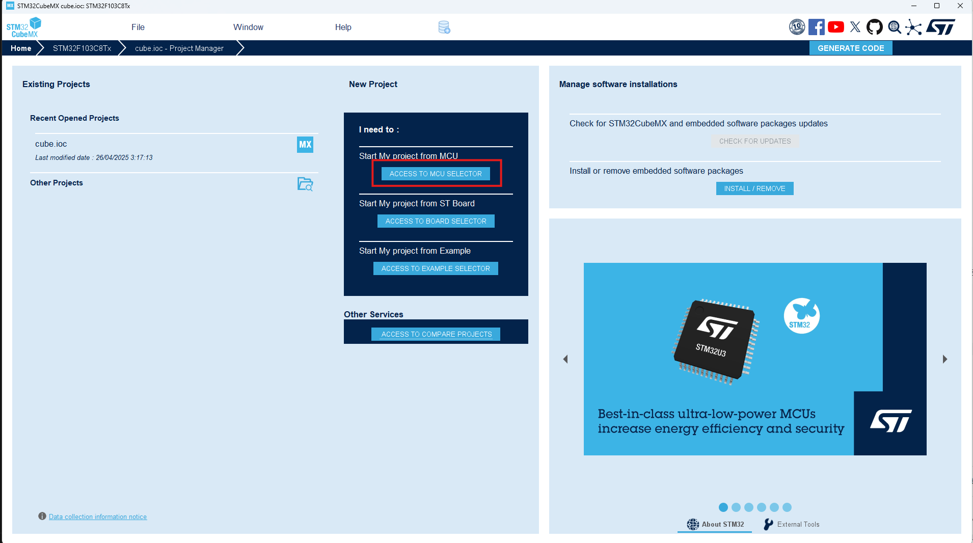 Platformio配置stm32cube的简单方法，不需要配置ini文件！！_platformio stm32-CSDN博客