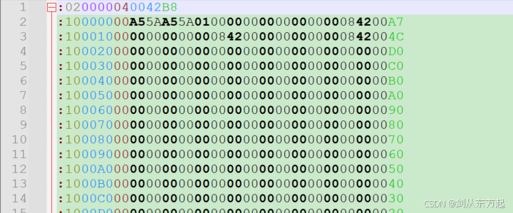 HEX查看小知识：通过txt查看hex文件，应该怎么去理解里面的信息呢？-CSDN博客