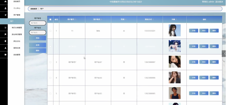 计算机毕业设计springboot中医健康养生资讯交流论坛分析与设计 基于spring Boot的中医养生资讯交流平台设计与实现 Spring Boot框架下的中医健康养生信息交互系统开发