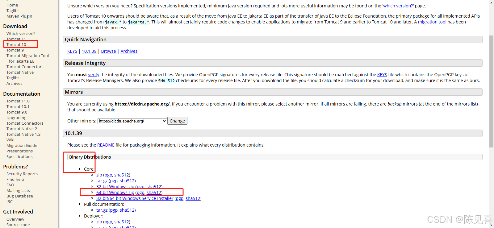 Win10 安装Tomcat10（JDK17兼容）过程记录_win10安装tomcat-CSDN博客