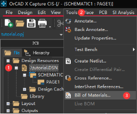 OrCAD X Capture CIS设计小诀窍系列--如何在Capture原理图中导出自定义BOM_orcad导出bom-CSDN博客