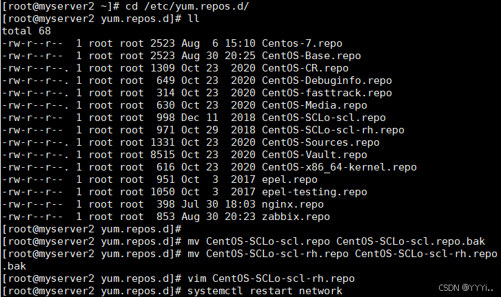 centos使用scl切换软件版本时提示Cannot find a valid baseurl for repo: centos-sclo-rh/x86_64_error: cannot ...