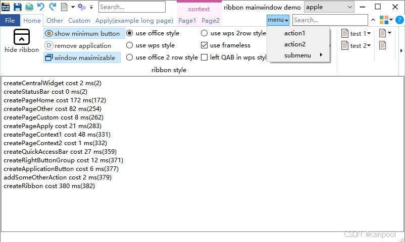 qtcanpool 知 07：Ribbon_qt4.8下实现ribbion效果-CSDN博客
