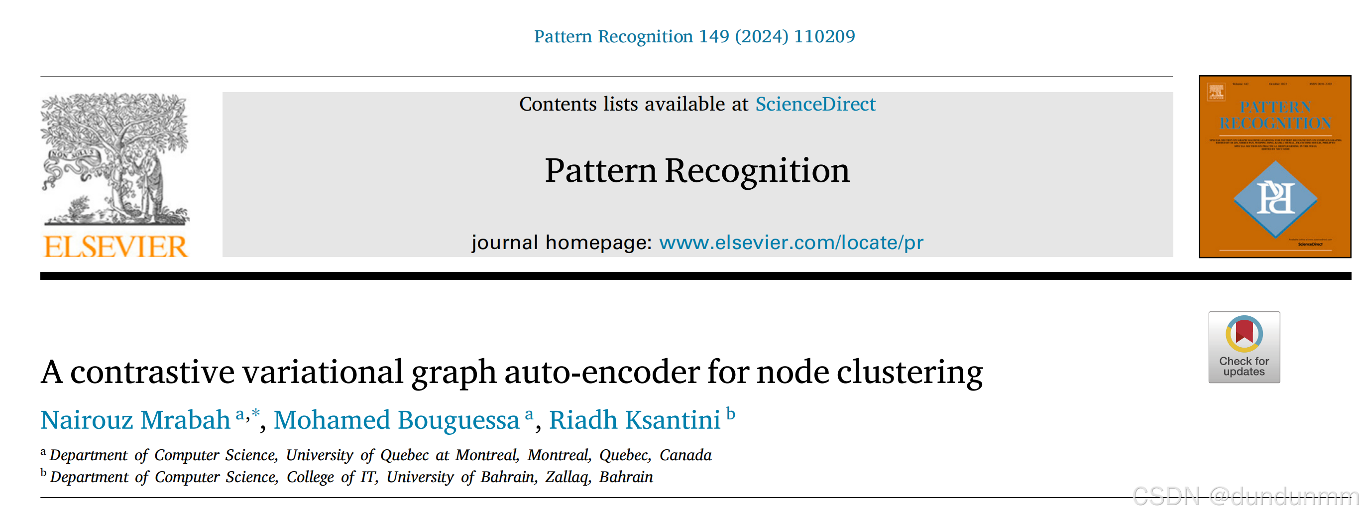 论文阅读：A contrastive variational graph auto-encoder for node clustering_后验崩塌-CSDN博客