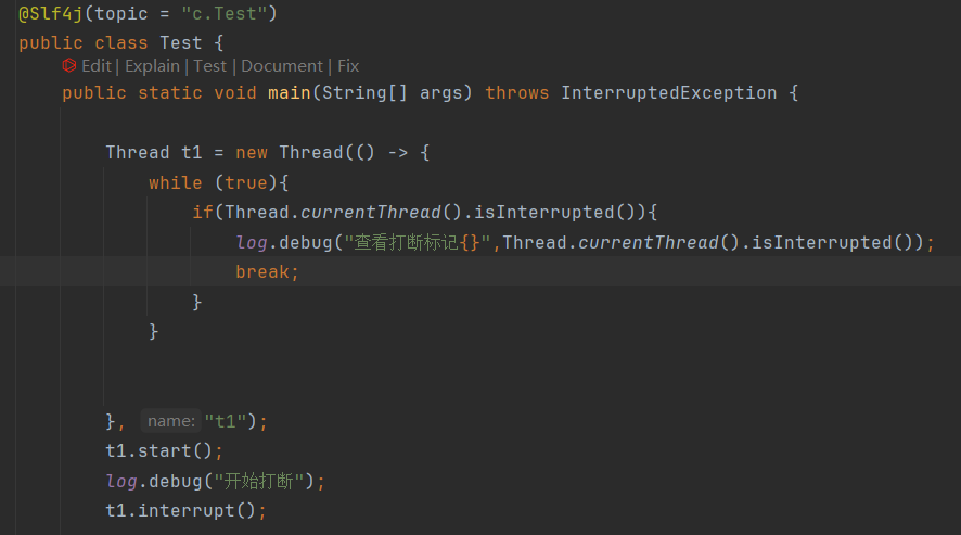 关于Thread类中interrupt的使用_thread的interrupt-CSDN博客