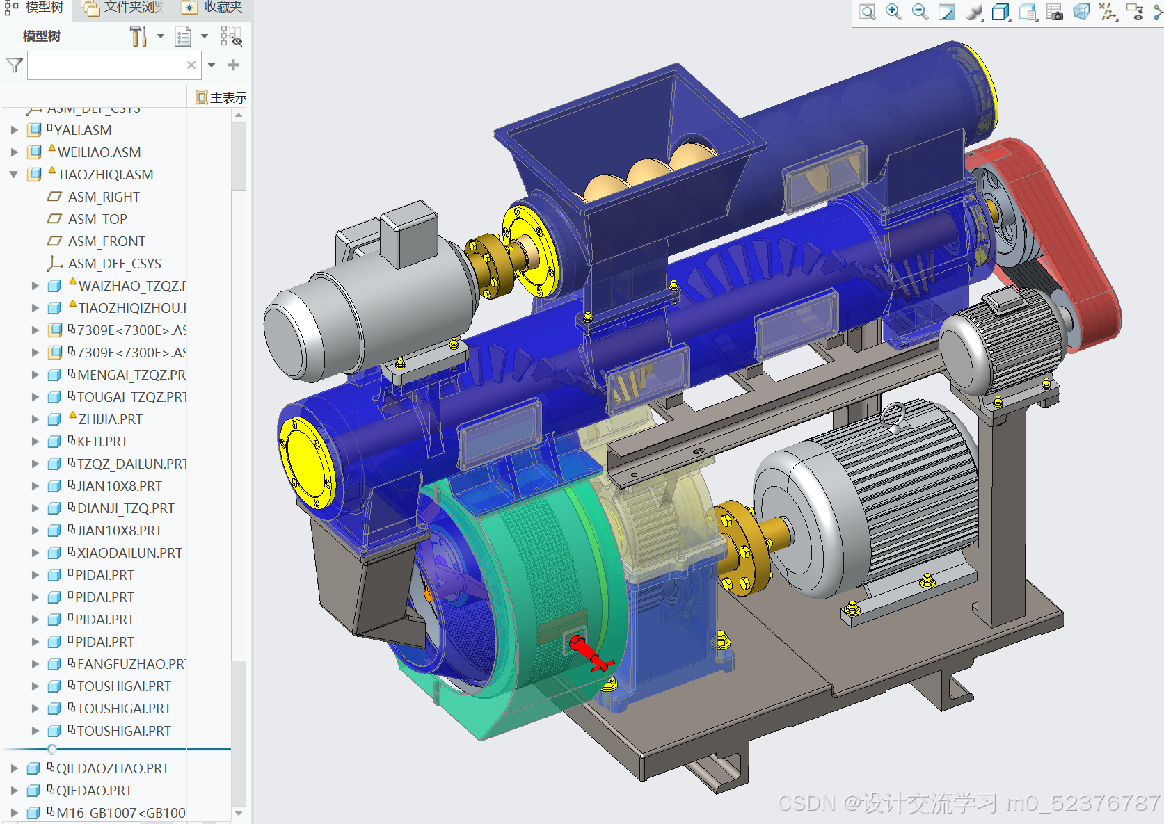 环模式饲料制粒机设计【农业机械】【论文+14张CAD图纸+proe三维+答辩稿】_szlh40环模制粒机的cad三视图-CSDN博客