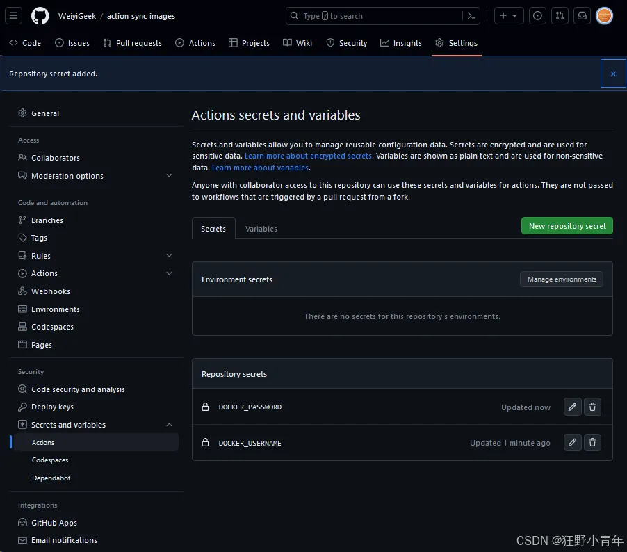 如何使用github Action优雅的同步国外镜像到dockerhub或私有仓库github Actions Docker Csdn博客
