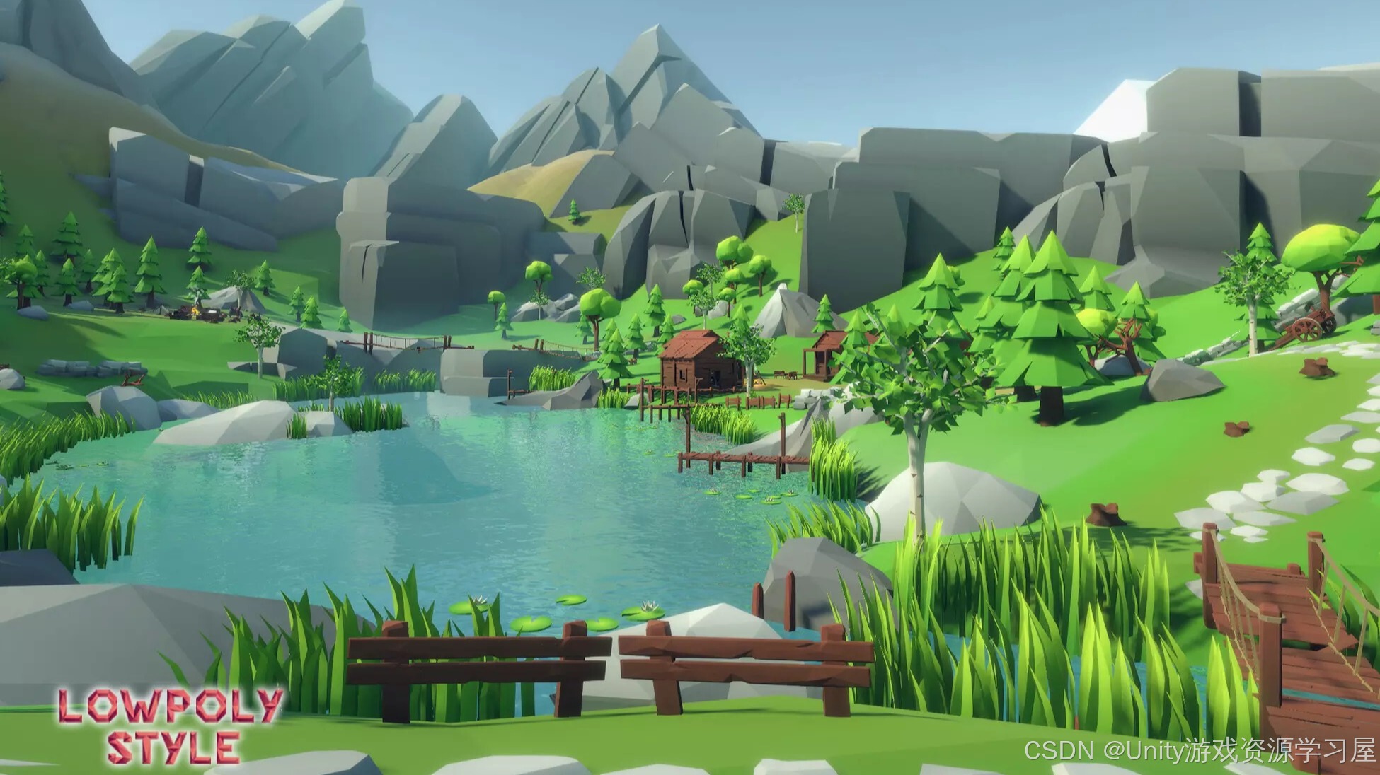 【Unity高山林地环境资源】Lowpoly Style Alpine Woodlands Environment_unity森林地形资源包-CSDN博客